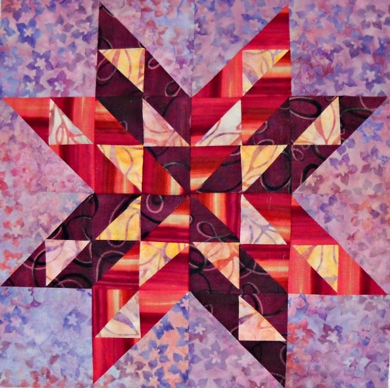 Curlicue Creations: Star Quilt Block of the Month Tutorial #7 - Evening ...
