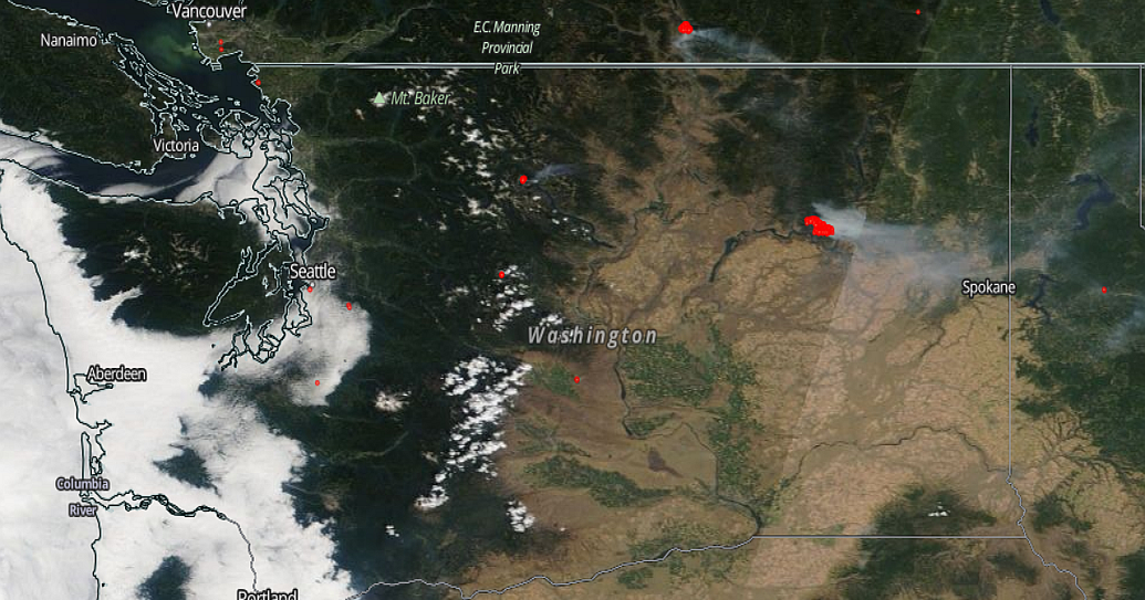 Washington Smoke Information: Dicey smoke forecast for north-eastern ...