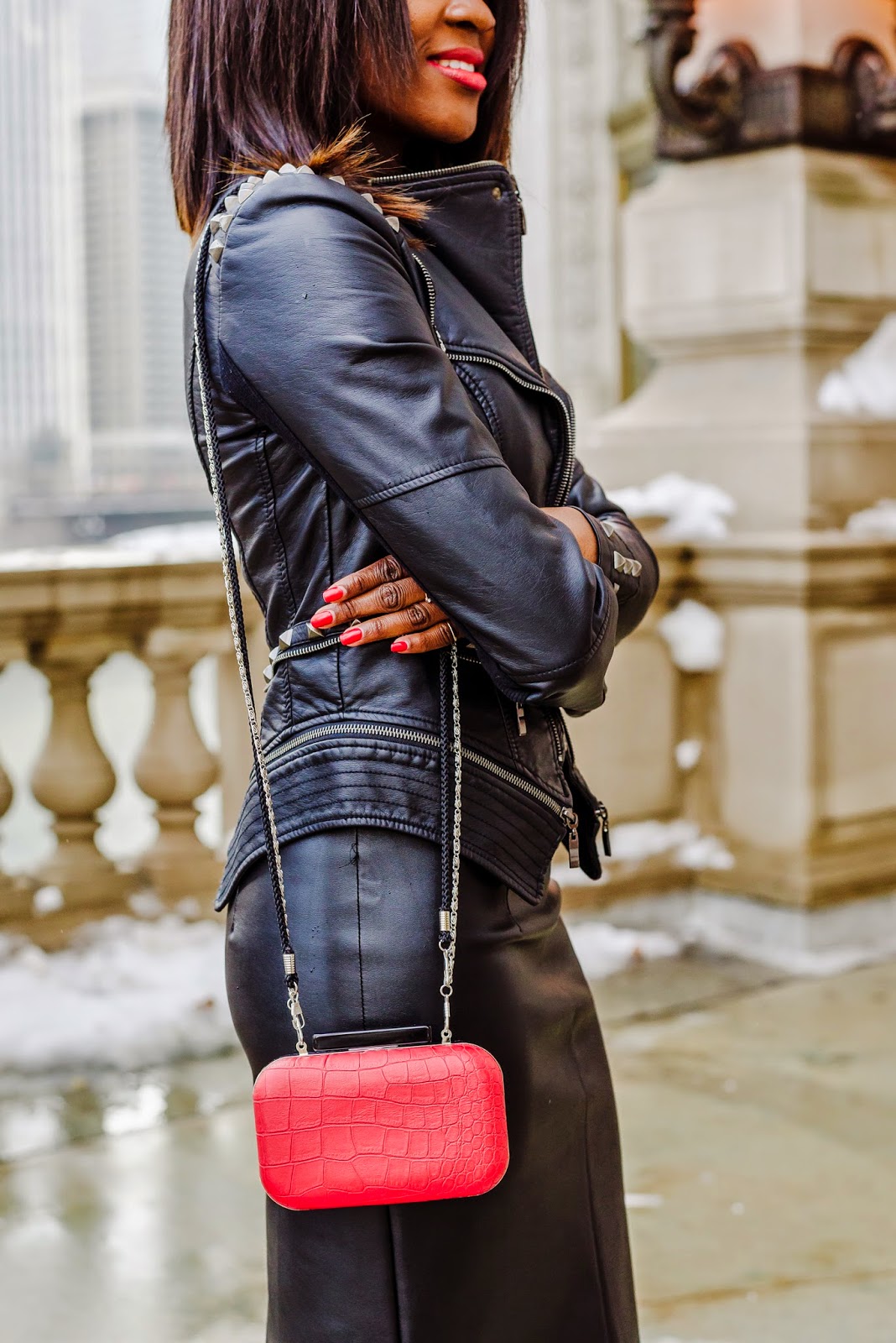 Tough Girl::: Leather on Leather - Cranberry Tantrums