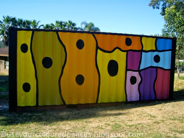 Use Your Coloured Pencils: Sea Container Mural