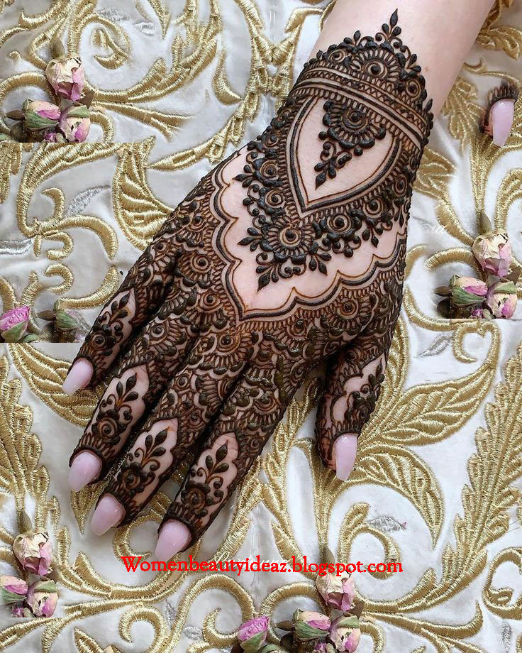 Different styles of Mahandi desgins