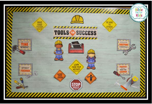 Constructive Construction Bulletin Board | Bible Fun For Kids