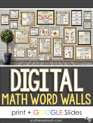 Scaffolded Math and Science: Digital Math Word Walls