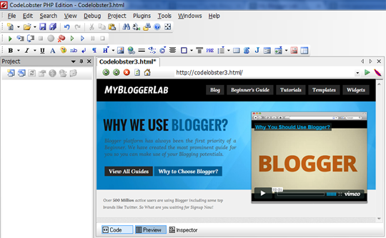 How To Customize Your Blogger Template Using Codelobster ~ My Blogger Lab 4075