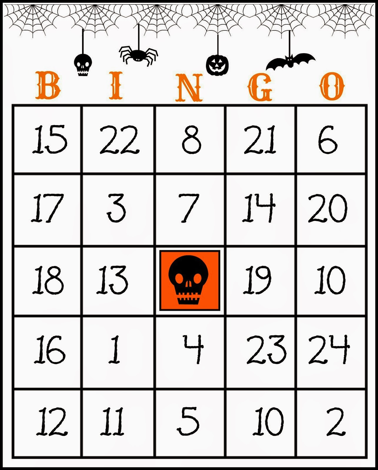 Birthday Bingo Free Printable Halloween Bingo Game Cards For Kids ...