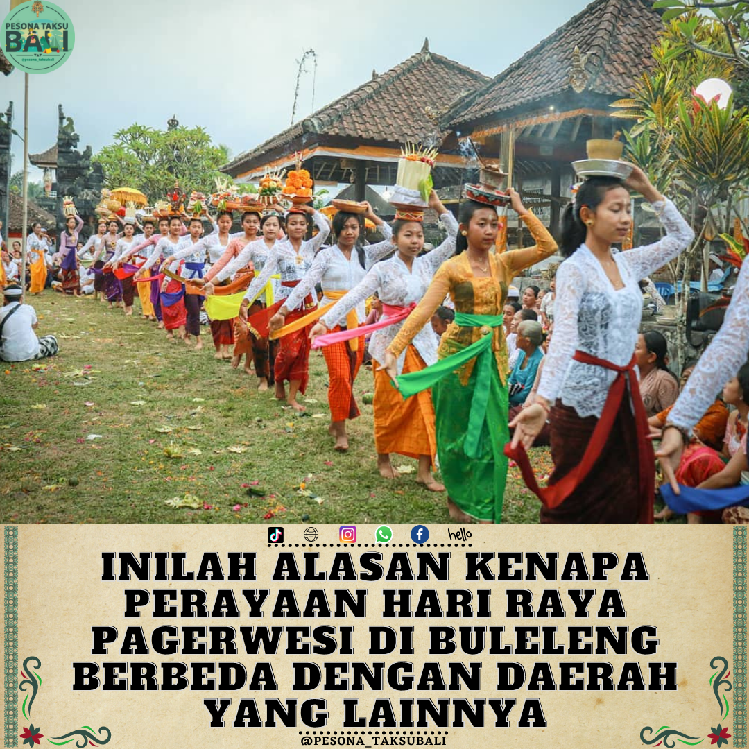 Inilah Alasan Kenapa Perayaan Hari Raya Pagerwesi Di Buleleng Berbeda ...