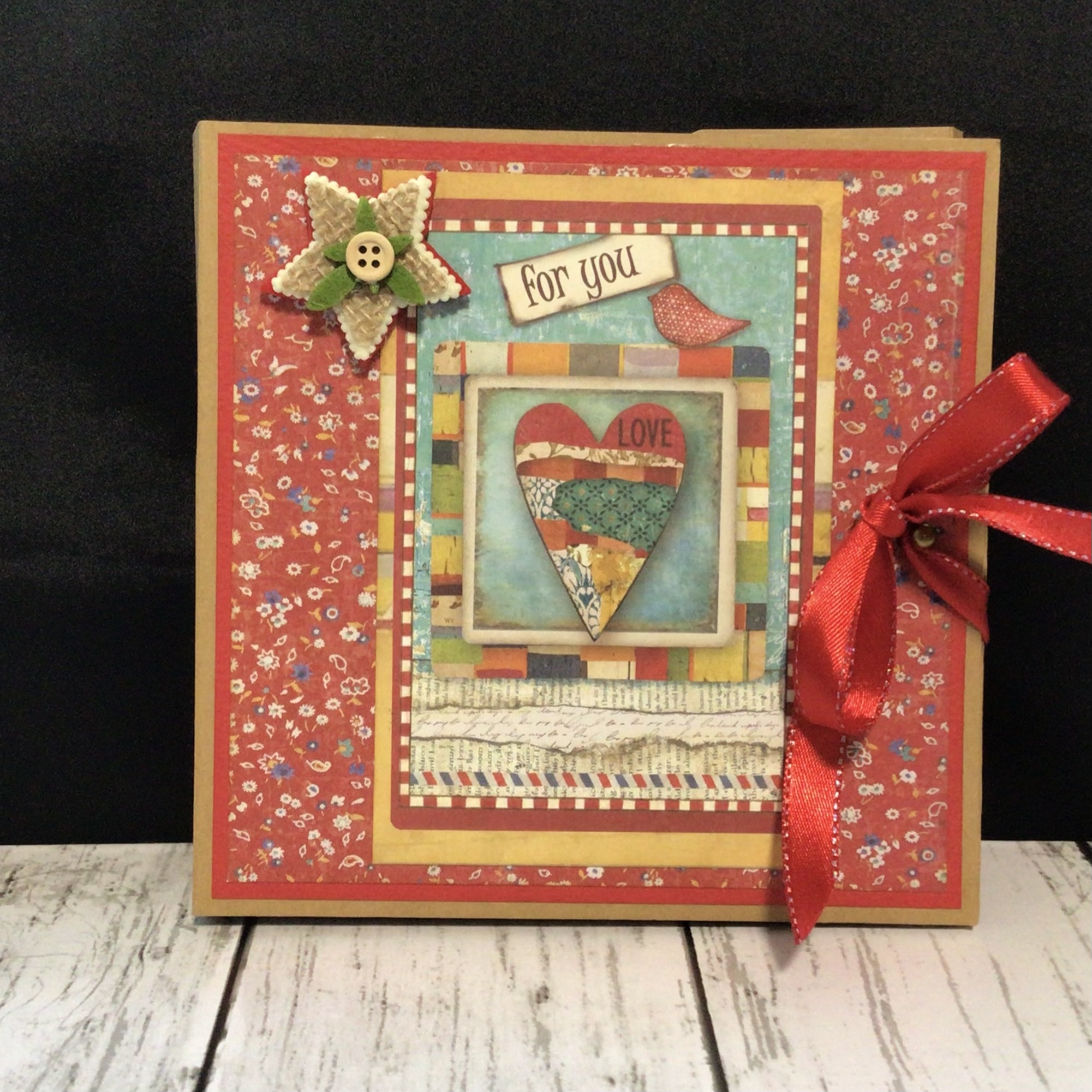 Ikuko's scrapbooking room: 451 Patchwork mini album cutting guide