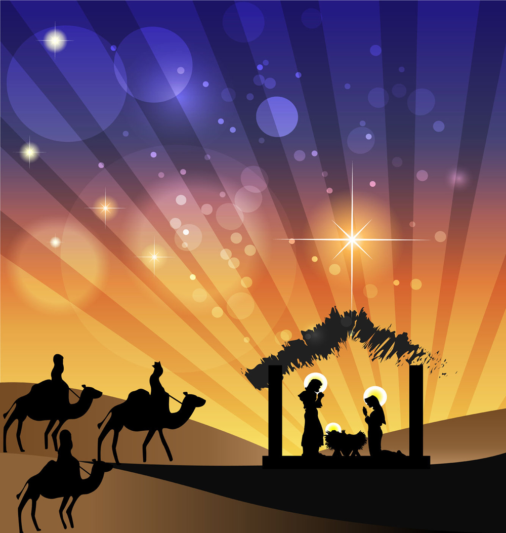 BANCO DE IMÁGENES GRATIS: Los Tres Reyes Magos siguiendo la Estrella de ...