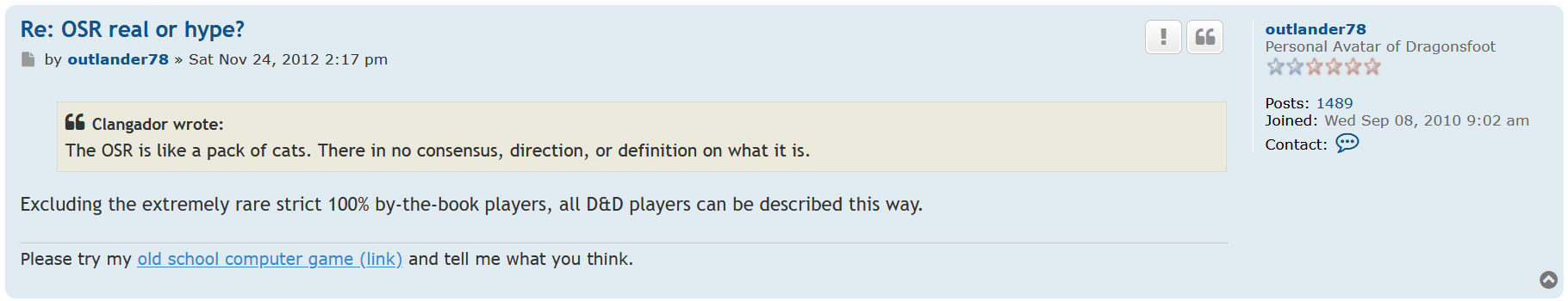 Simulacrum: Exploring OSR Design: A Historical Look at the OSR — Part V