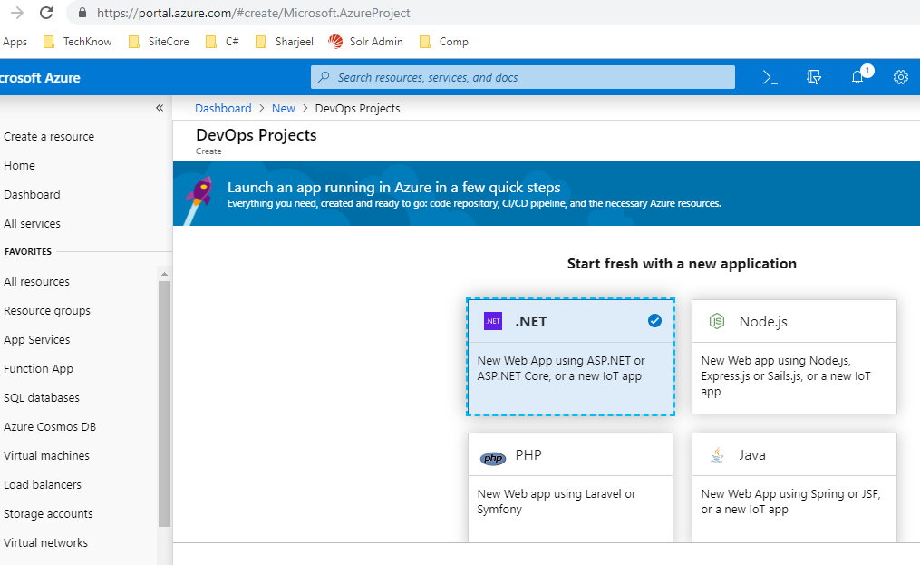 Dot Net Core app Deployment in Azure Dot Net Core app Deployment in Azure