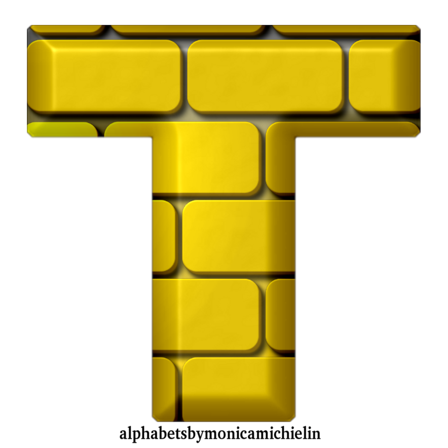 M. Michielin Alphabets: YELLOW BRICKS ALPHABET, ALFABETO TIJOLINHOS ...