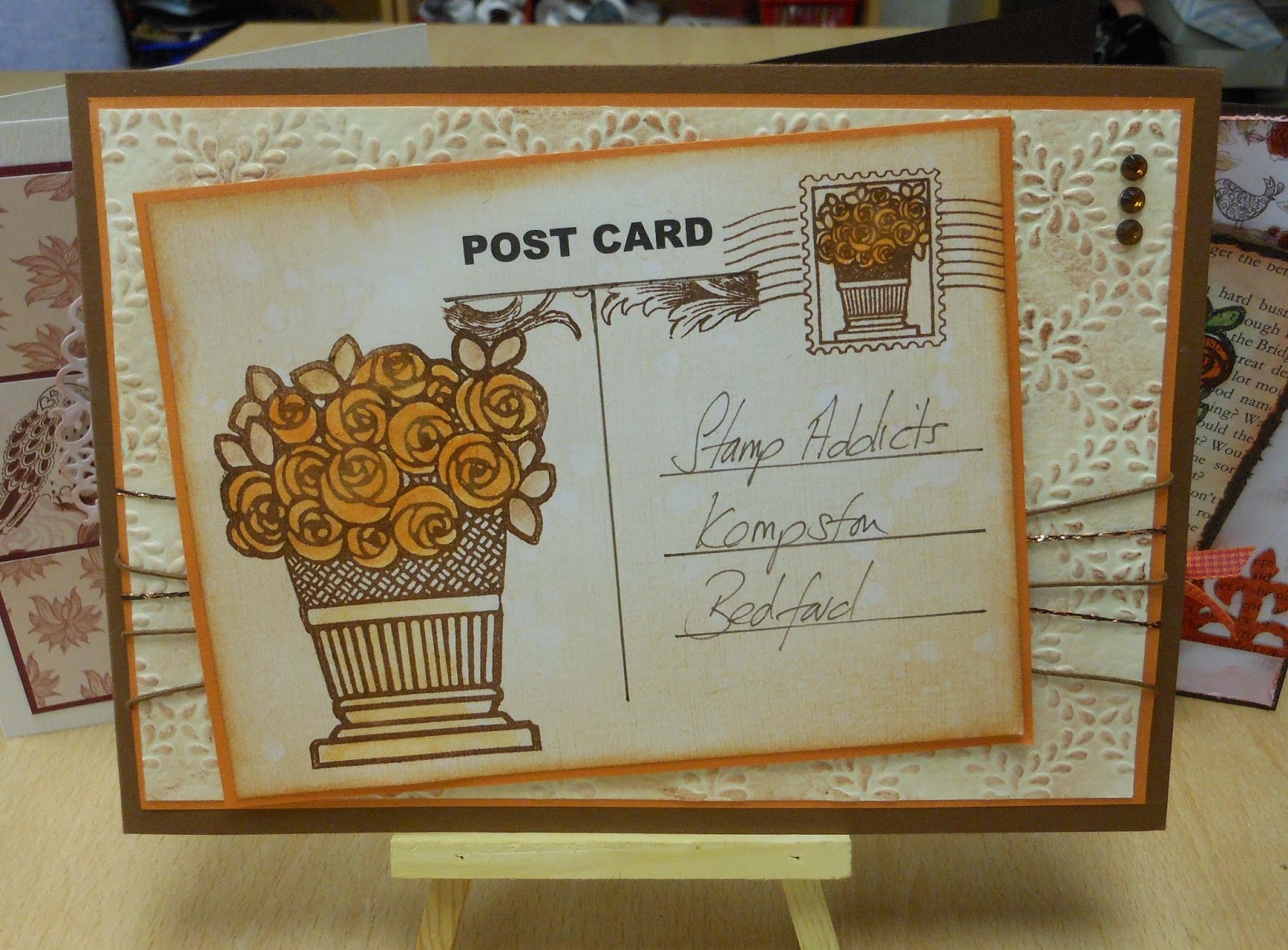 The Purple Zone: Retro Roses Postcard