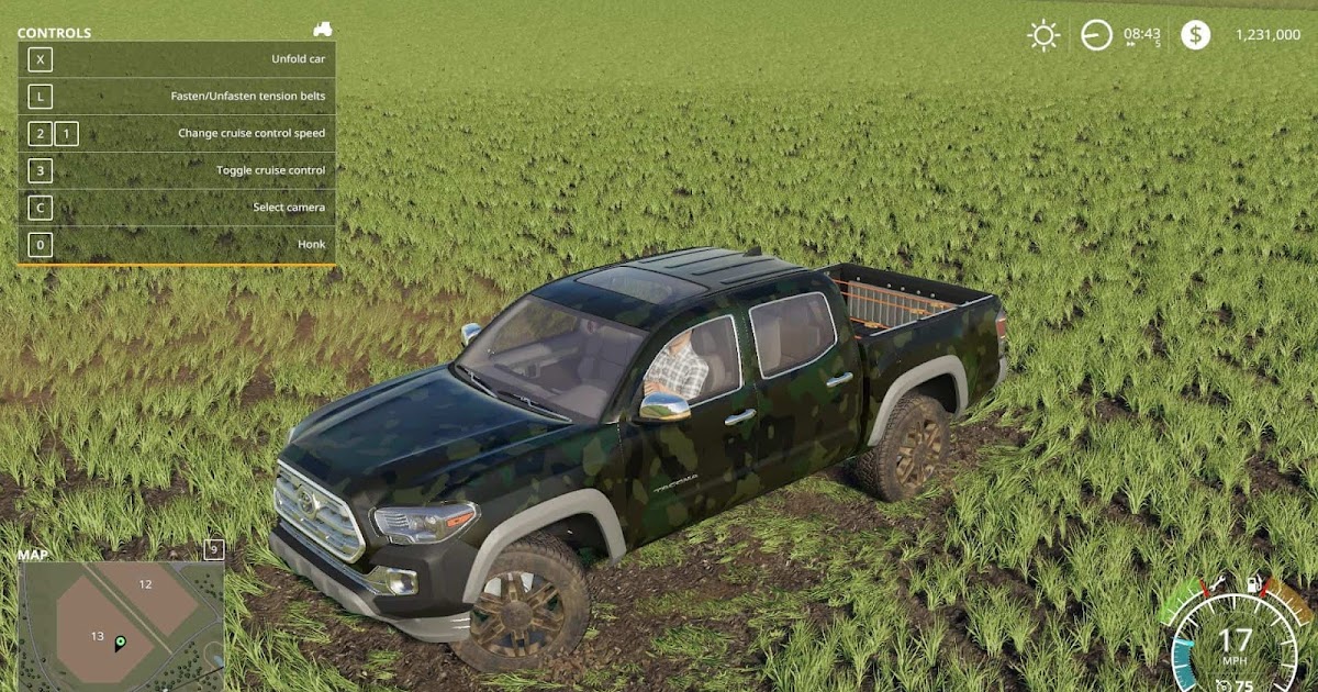 FS19 Toyota Tacoma v1.1 - FS 19 & 22 USA Mods Collection