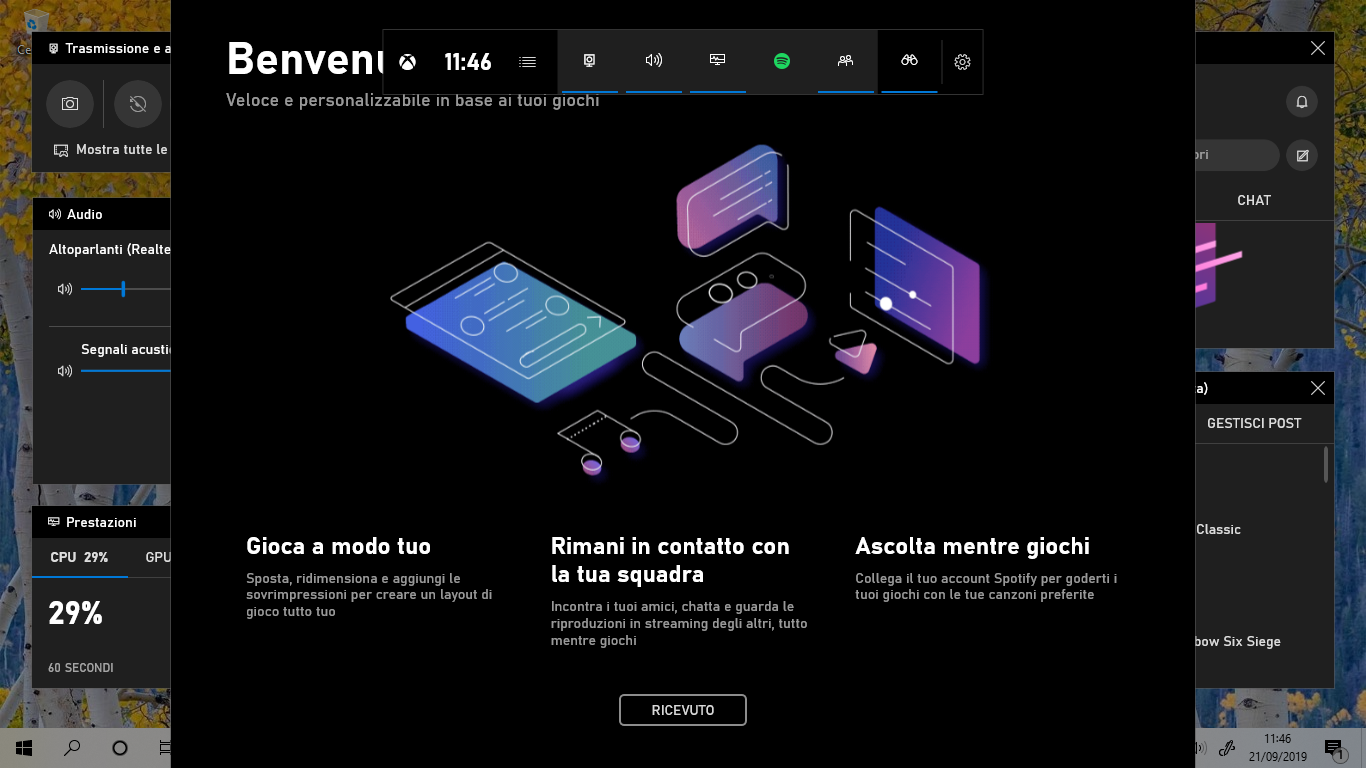 Xbox Game Bar per Windows 10 ottiene Frame Rate Counter e Achievement ...