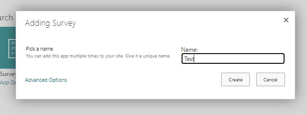 [SharePoint] Creating a SharePoint Survey
