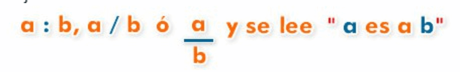 Matemáticas 1: Razón