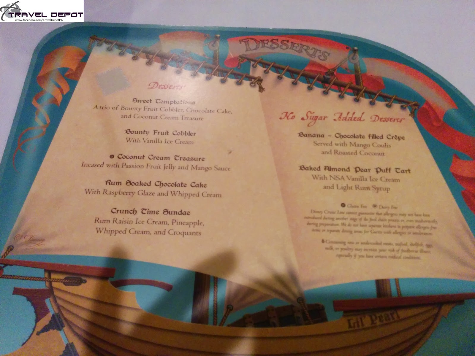 Main Dining Room menus aboard the Disney Magic Cruise Ship | Travel Depot