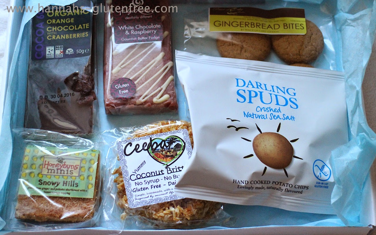 Hannah's Gluten Free : Snackly open Box - May 2015