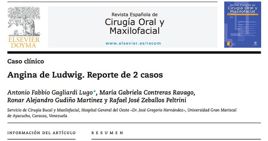 PDF: ANGINA DE LUDWIG - Reporte de 2 casos clínicos - Tratamiento - Ovi ...