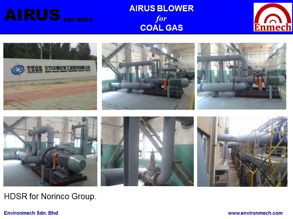 Environmech Sdn. Bhd. since 2012: AIRUS BLOWER for COAL GAS