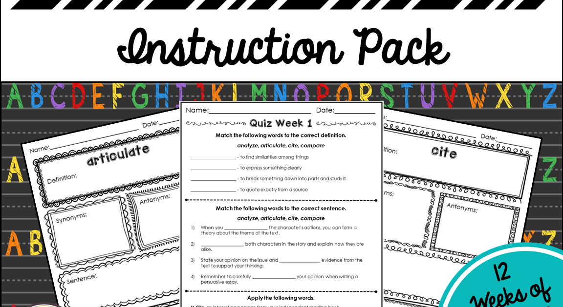It's here, it's here!!! Critical Verbs Instruction Pack! | Wild about ...