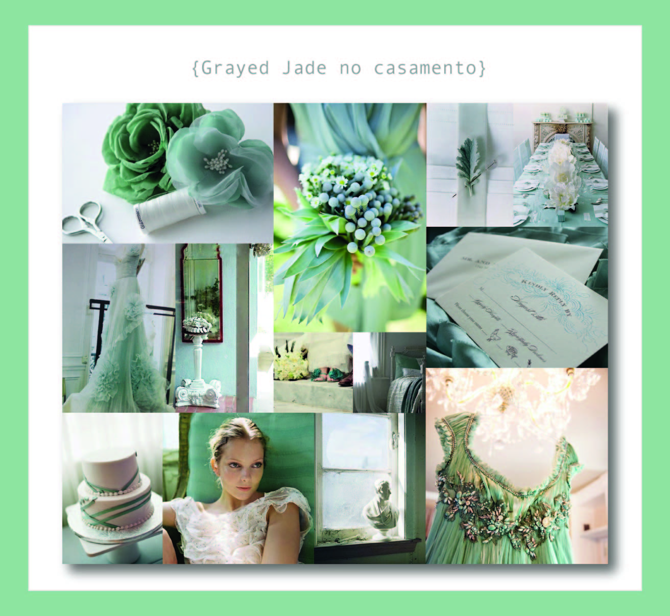 Pink-Limonada: { Pantone Fashion Color: Grayed Jade }