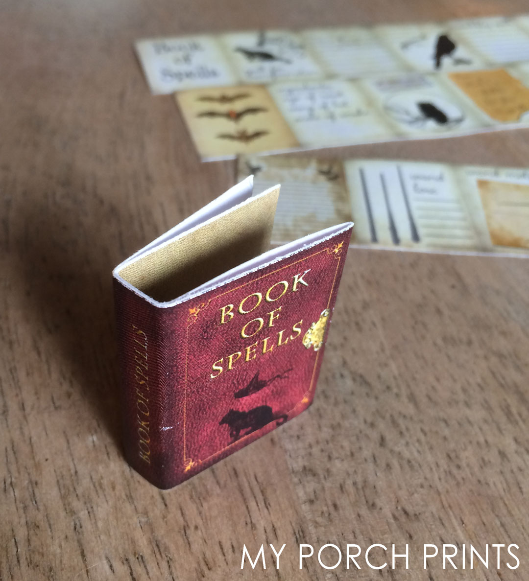 My Porch Prints: Halloween Mini Spell Books Tutorial