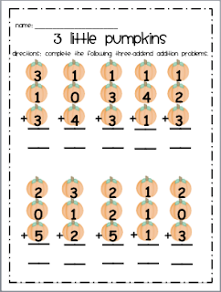 Classroom Freebies Too: 3 Little Pumpkins