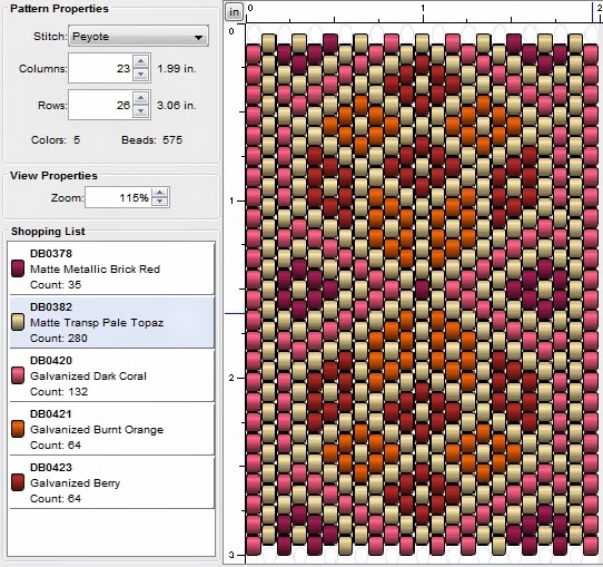 Imaginesque: Beading: Peyote Stitch Pattern 38