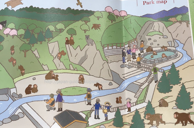 แผนที่เดินทางไปดูลิงแช่ออนเซน Jigokudani Snow Monkey Park Map