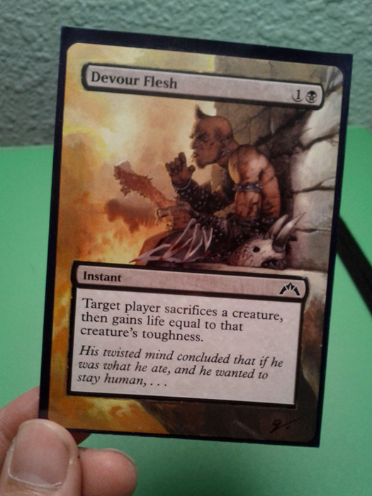 Acrylic Extended Devour Flesh : r/mtgaltered