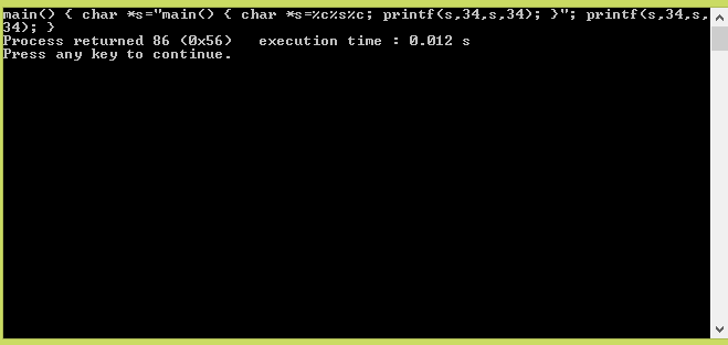 Quine - Print its own Source Code as Output ~ Fuzzy Programs