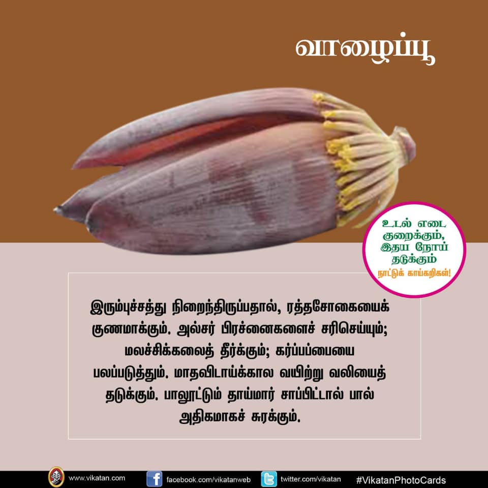 My Health My Wealth: Vazhai Poo, Vazhai Thandu for Healthy Nutritious Diet