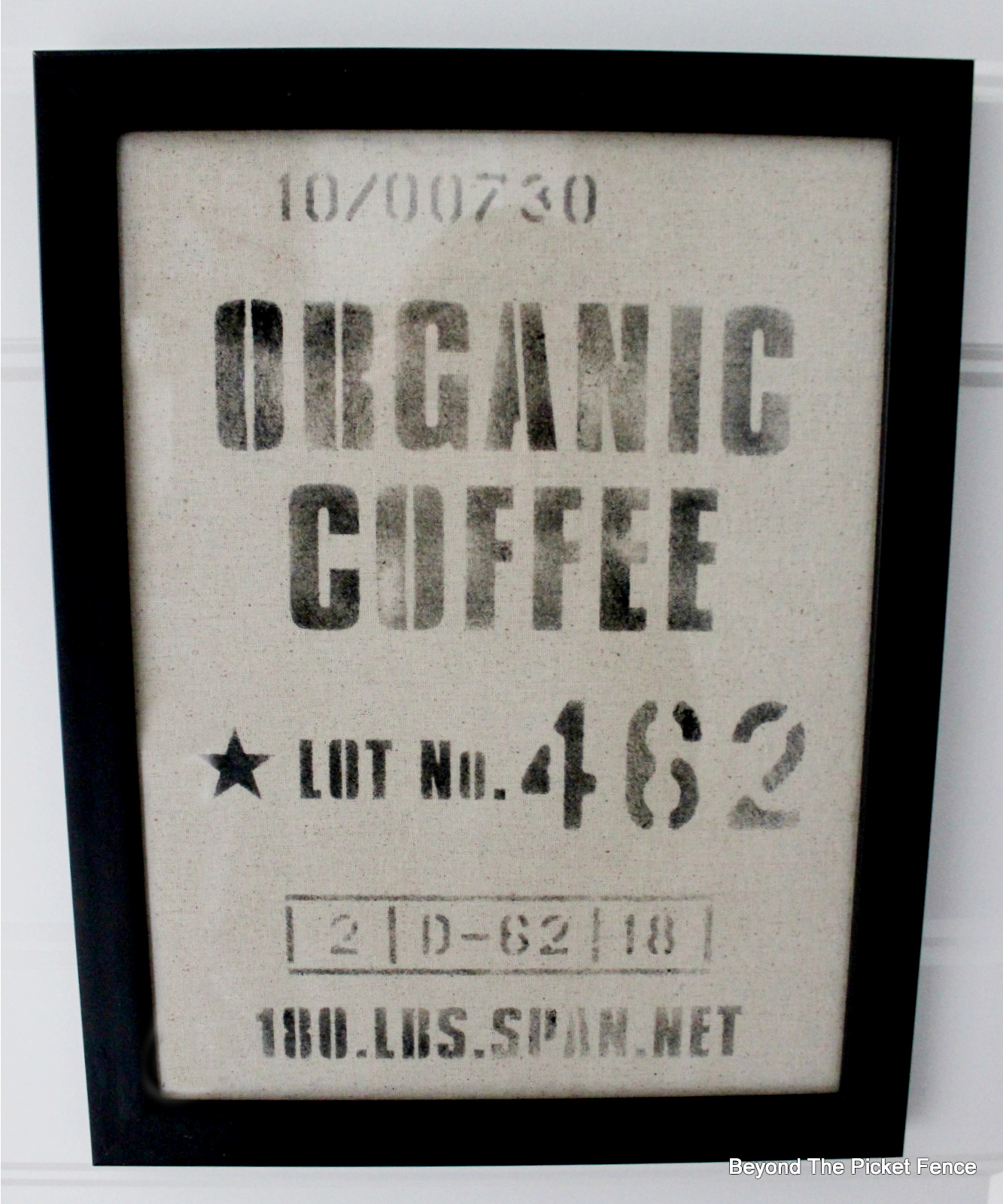 Beyond The Picket Fence: Stencil a Simple Organic Coffee Sign