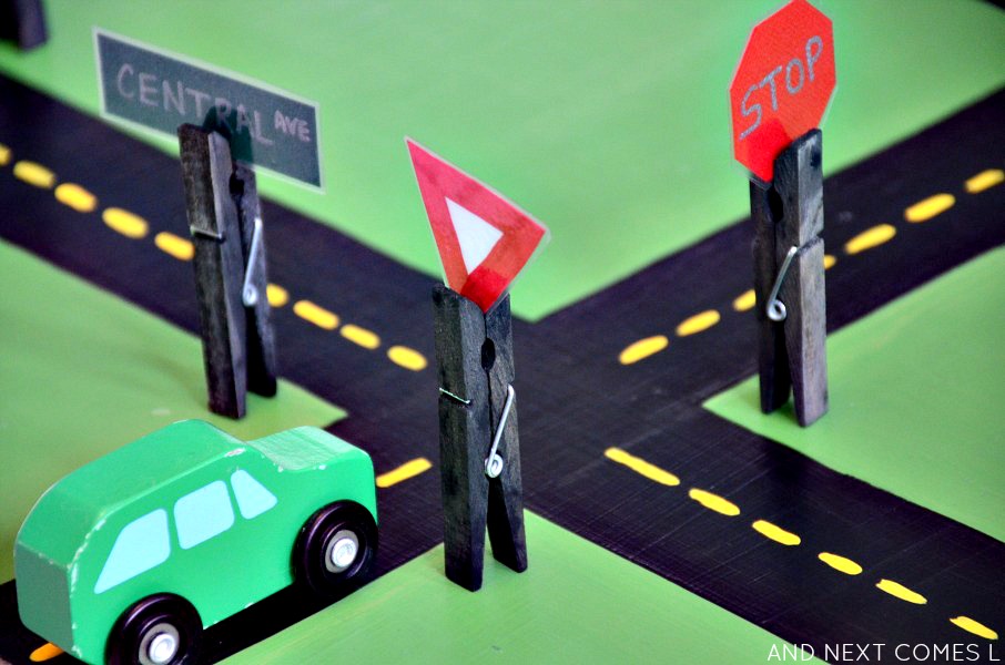 DIY Road Signs for Car Play | And Next Comes L - Hyperlexia Resources