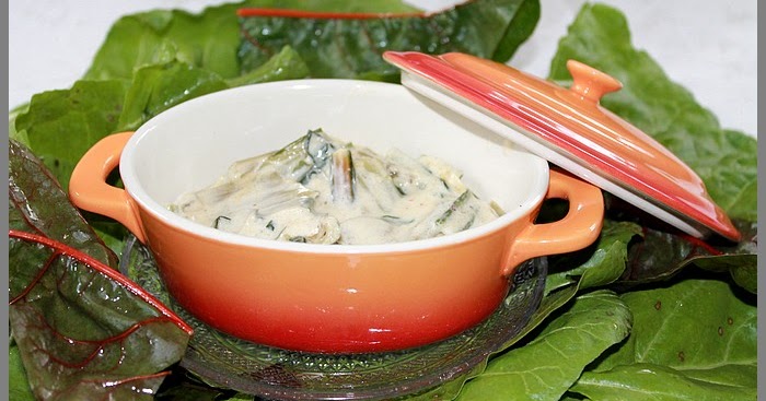 LA TABLE LORRAINE D'AMELIE: Blettes à la crème d'ail et parmesan