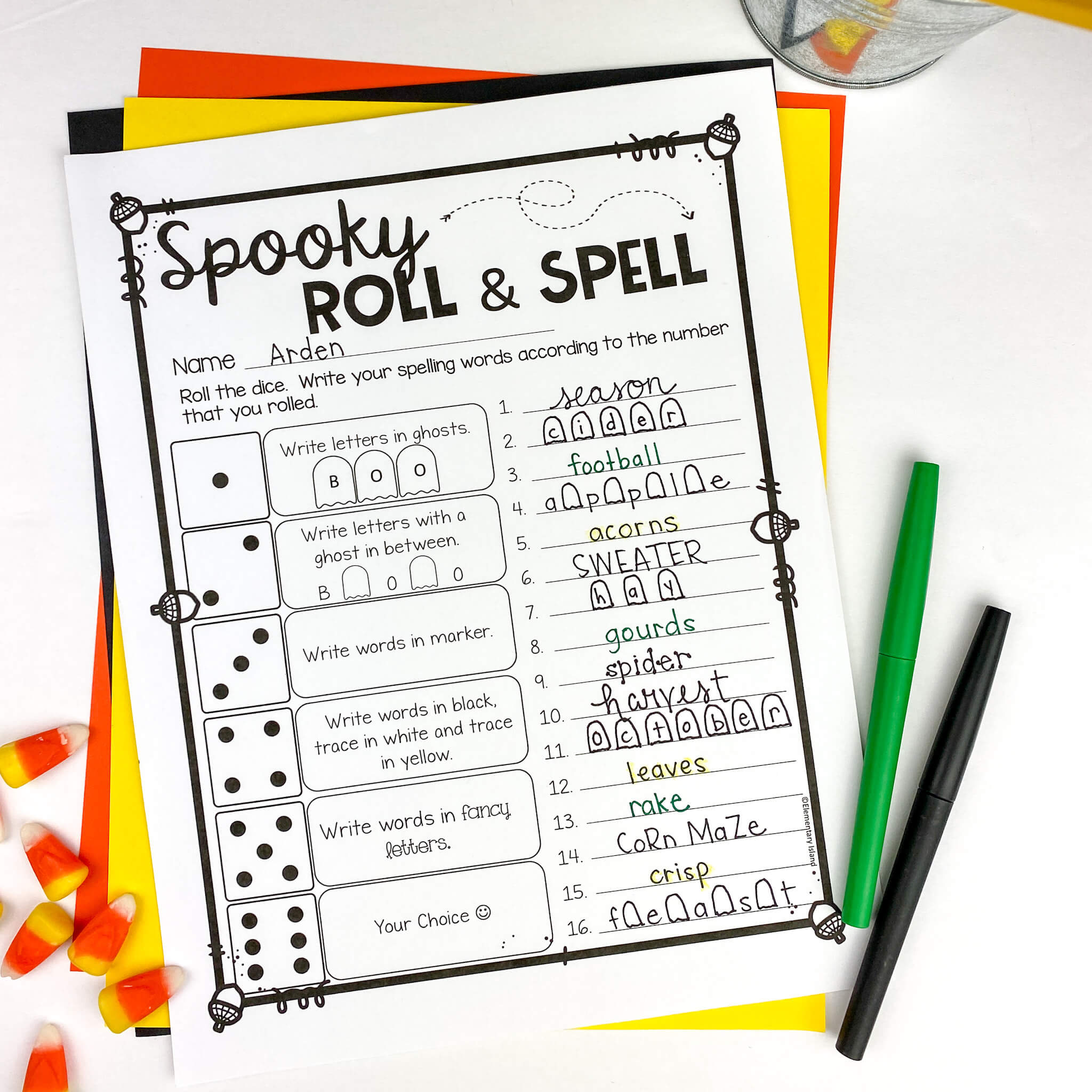 Halloween and fall spelling activities that are perfect for word work ...