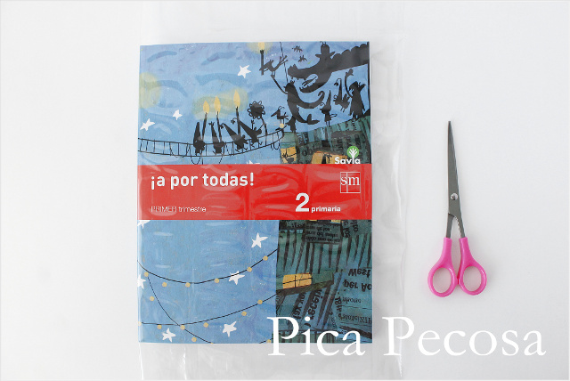 Forra los libros del cole en 4 sencillos pasos | Pica Pecosa