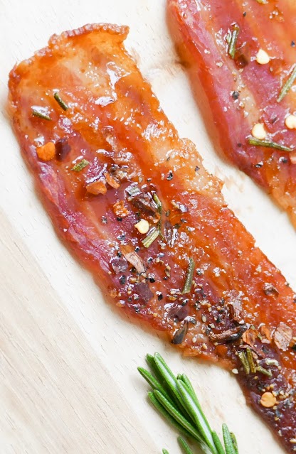 Rosemary Sweet and Spicy Candied Bacon