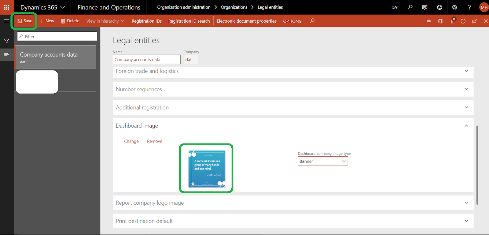How to Add custom dashboard banner in dynamics 365?