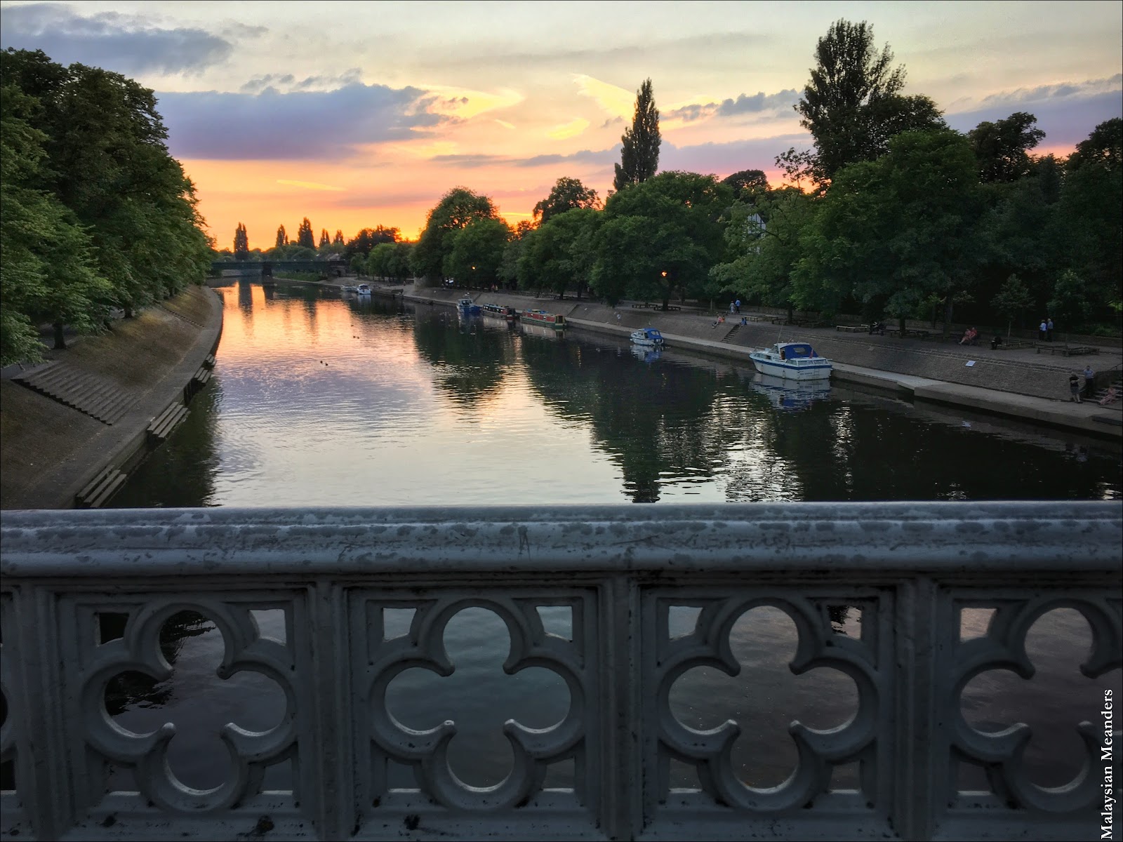 Malaysian Meanders: Sunset from Lendal Bridge in York