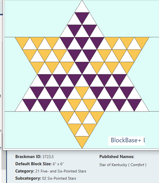 Cloud of Quilt Patterns: Star of Kentucky