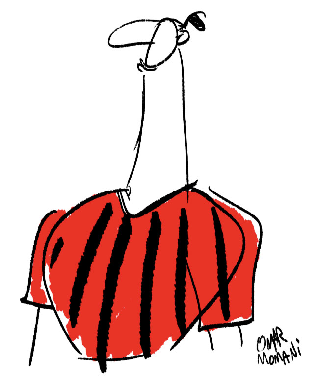 Omar Momani cartoons: Zlatan Ibrahimovic