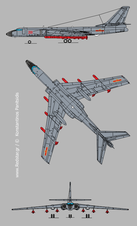 SI VIS PACEM, PARA BELLUM: Il bombardiere strategico Xian H-6 轰-6 Hōng-6