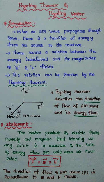 Poynting Theorem & Poynting Vector