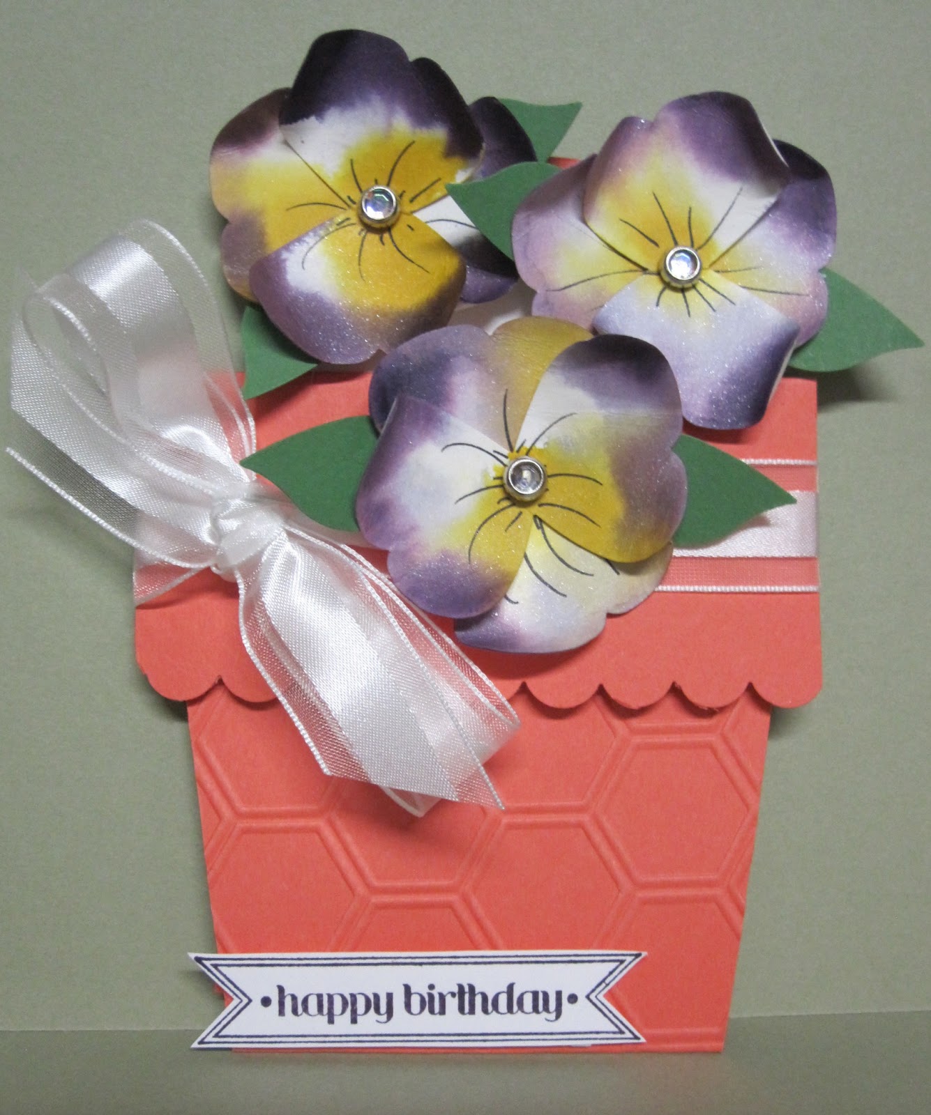 Krafting with Karen: Flower Pot Card
