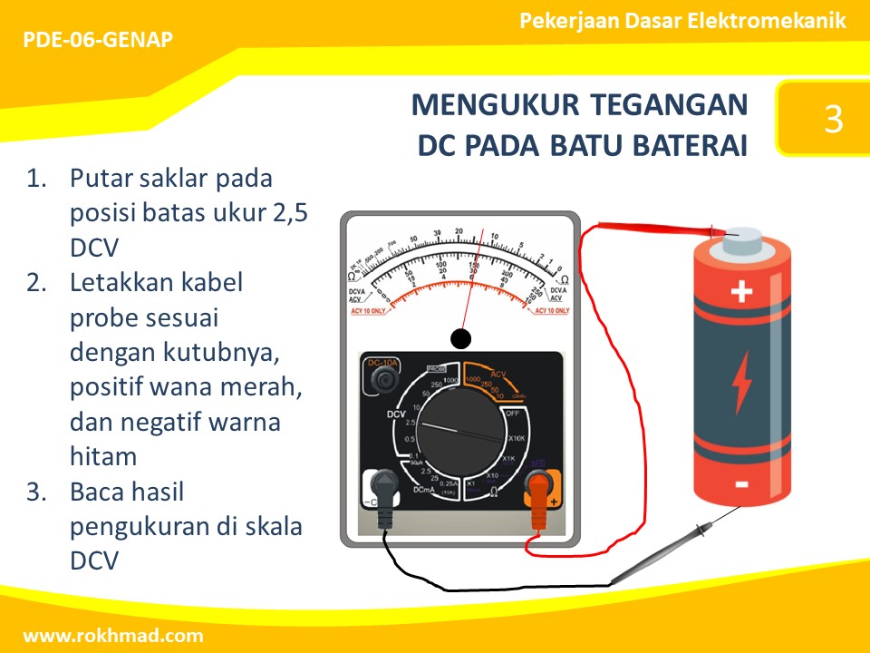 Materi Praktek mengukur tegangan dengan multimeter analog ~ Blog edukasi