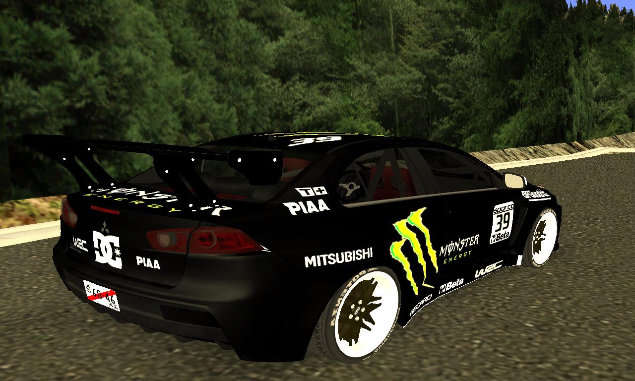 EQUIPE TO NEM AI SA: mitsubishi lancer evolution monster energy - GTA SA