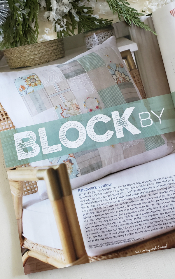 ciao! newport beach: a beautiful vintage pillow and more