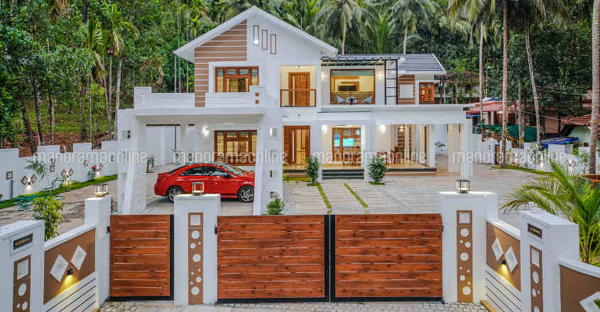 5 Bedroom Luxury Fusion Style House Design in 3800 Sqft - Kerala Home ...